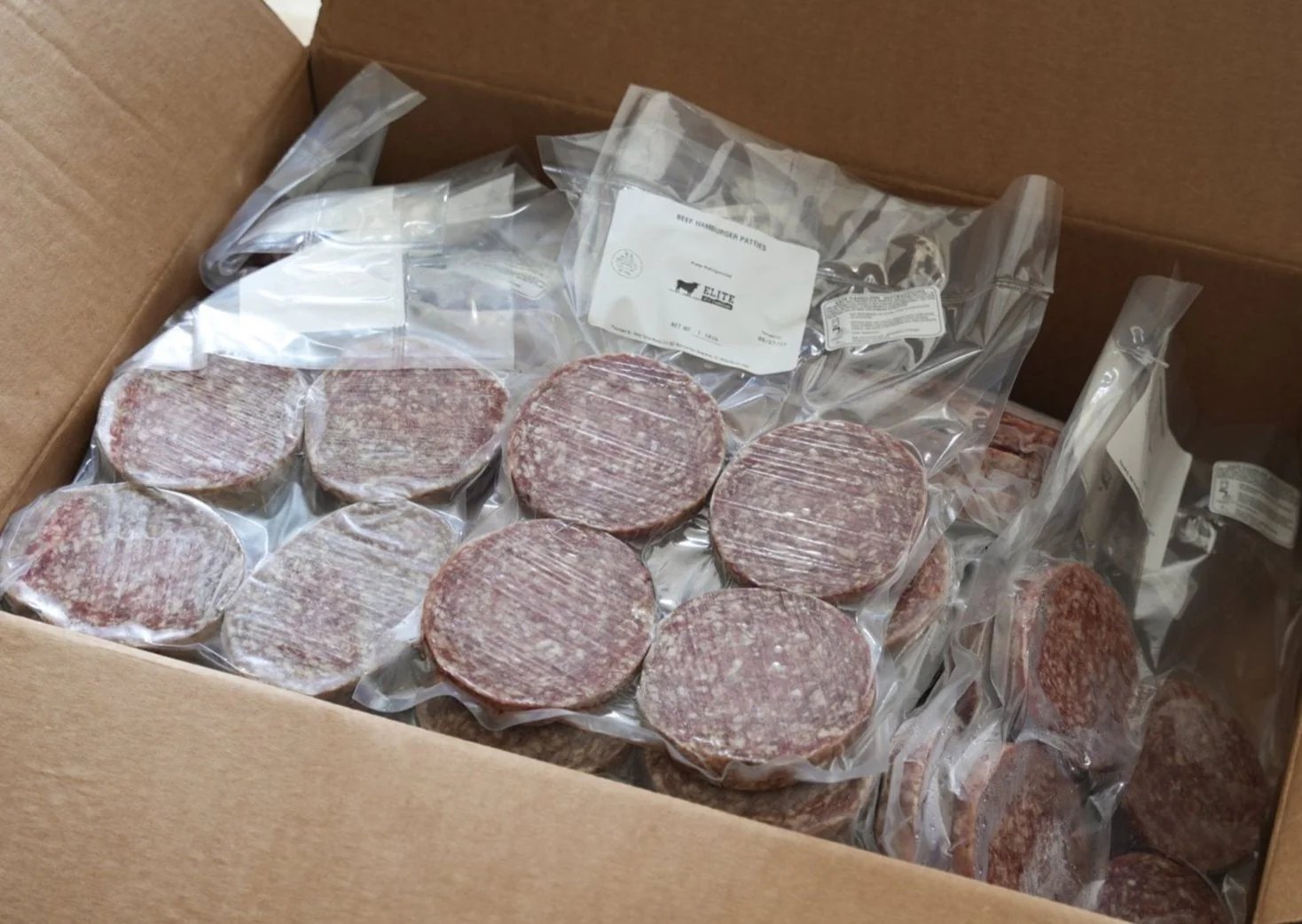 GROUND BEEF PATTIES Box | 40 pounds – Elite Beef